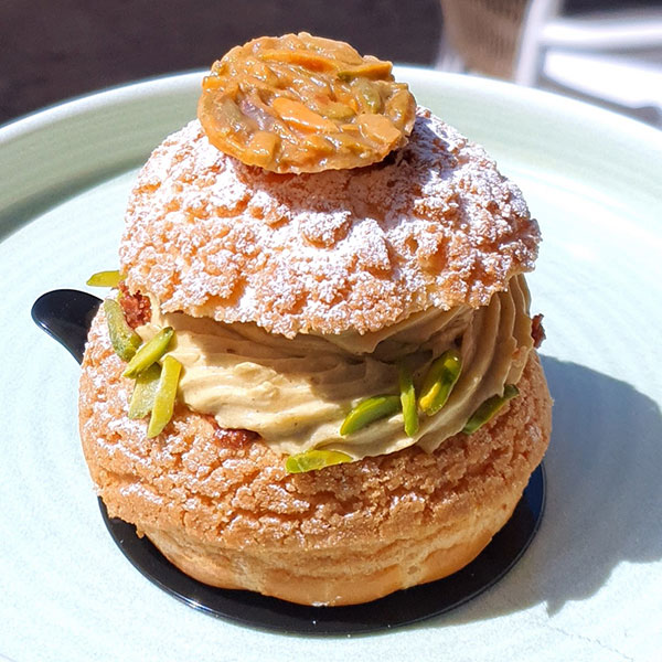Pistachio Hazelnut A Choux - Bake My Day Restaurant